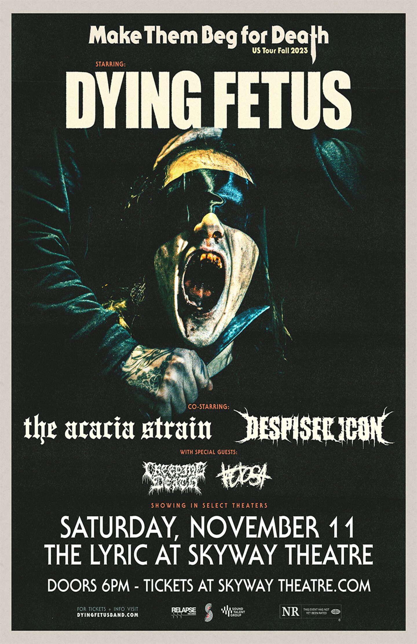 Dying Fetus - The Lyric At Skyway Theatre